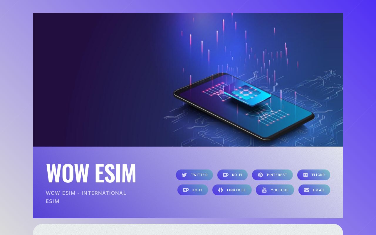 WoW Esim - International Esim| Carrd.co